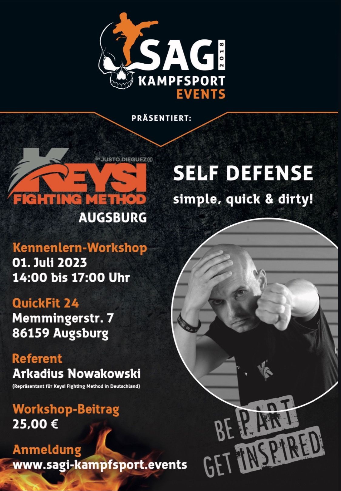 Nächster Keysi Workshop In Augsburg Am 1. Juli 2023 - Keysi Fighting ...